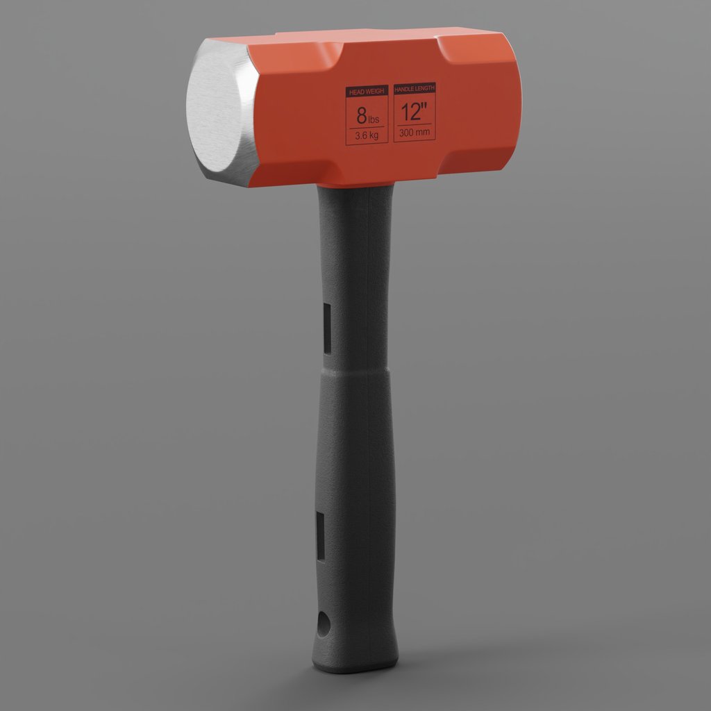 Sledge_Hammer_G | FREE Handtools models | BlenderKit