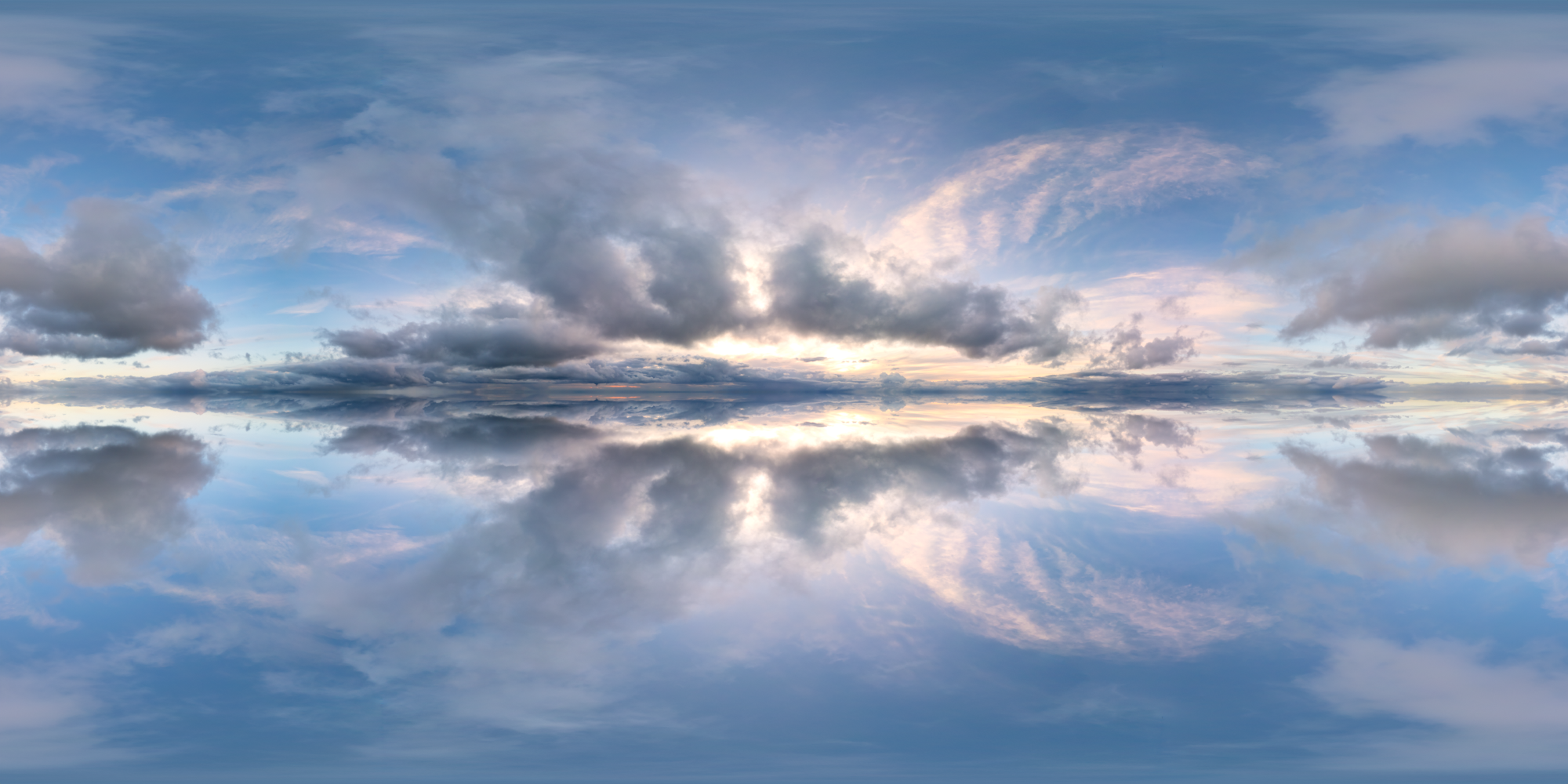 Infinite Real Sky - Cloudy Sunset | Nature HDRis | BlenderKit