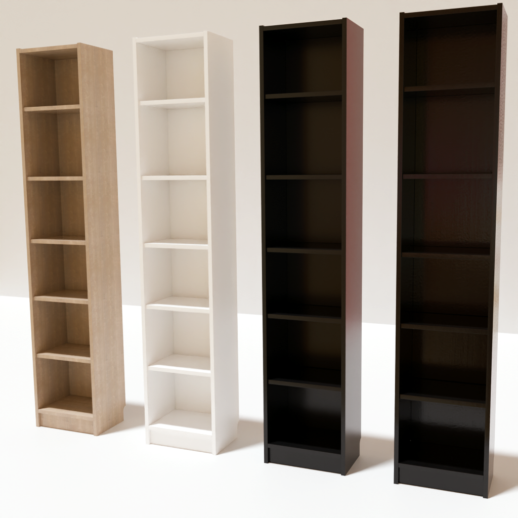 Ikea Billy Bookshelf 40x202cm | FREE Office Storage Spaces models ...