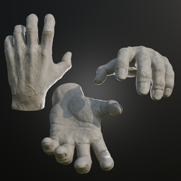 BlenderKit | Download the Realistic sculpted human hand model