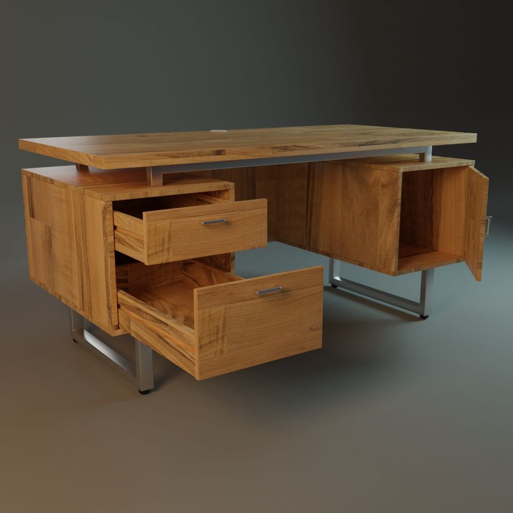 Modern Desk | Desks models | BlenderKit