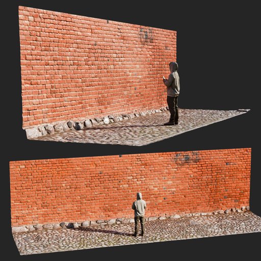 Brick Wall | FREE Urban Environment models | BlenderKit