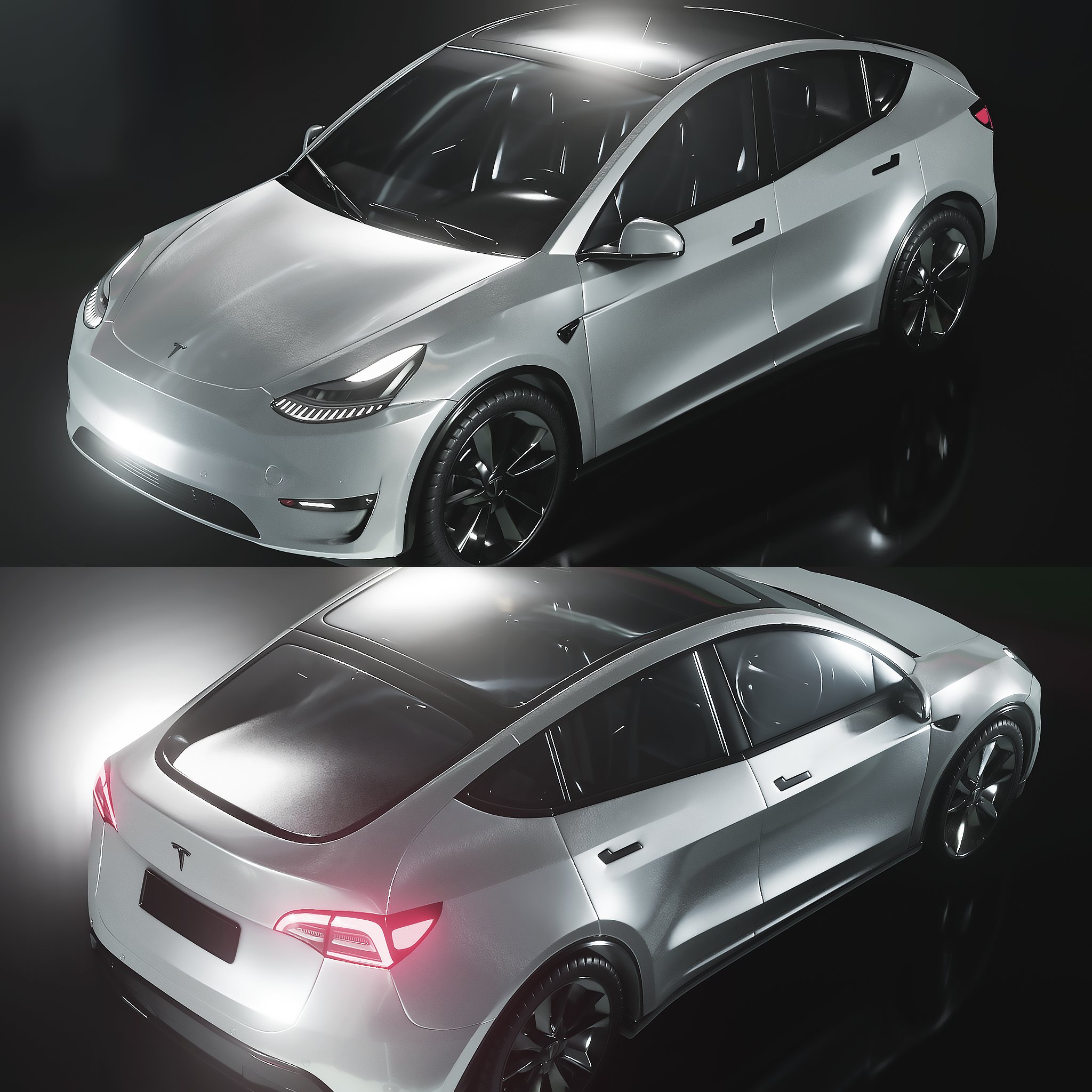 Car Tesla Model Y | Modern Cars models | BlenderKit