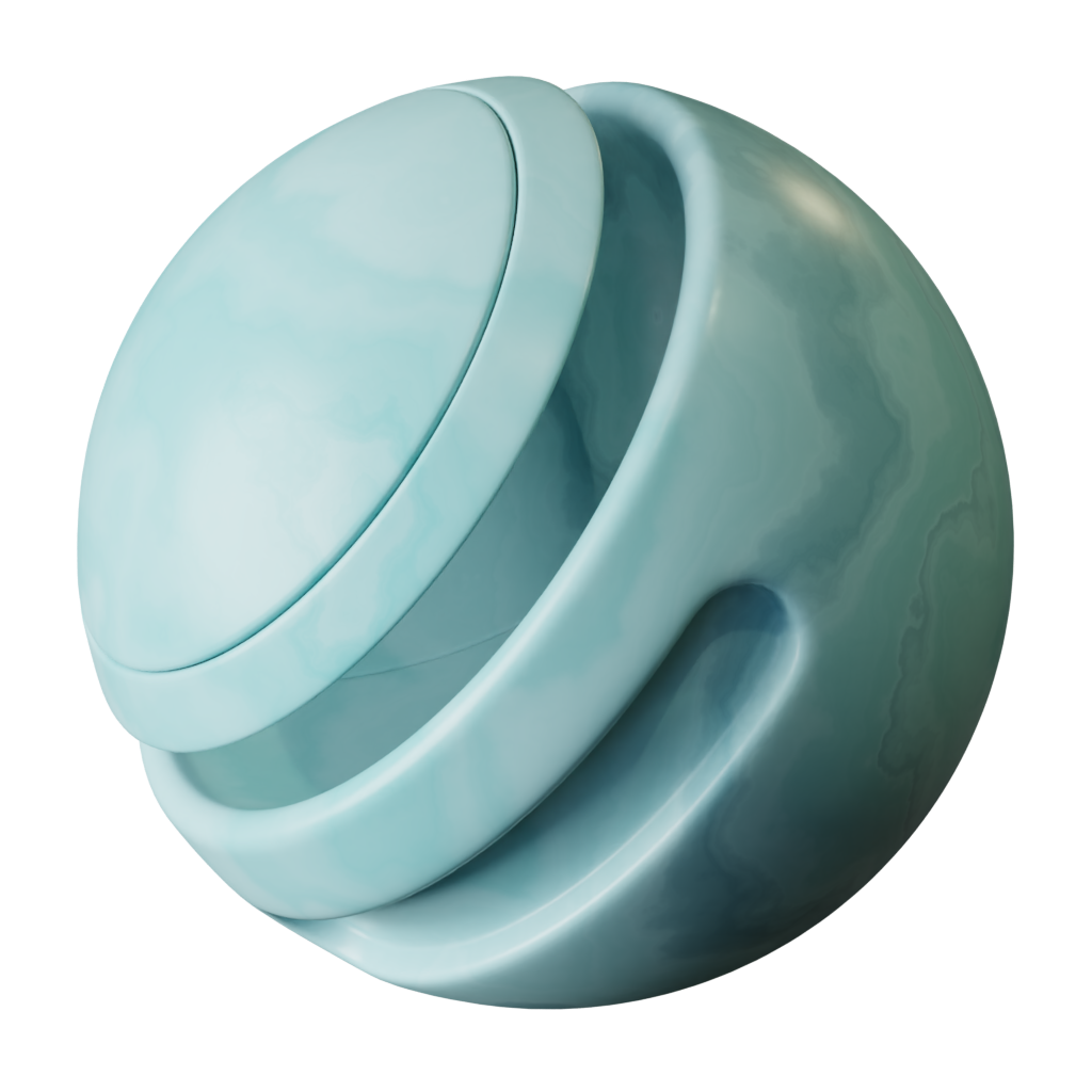 Polished Cyan Marble | FREE marble materials | BlenderKit
