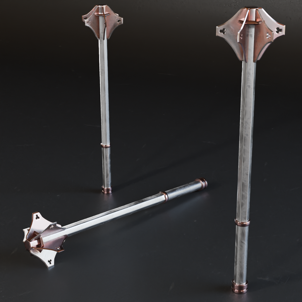 MK BaseMesh mace-38 | Historical Weapons models | BlenderKit