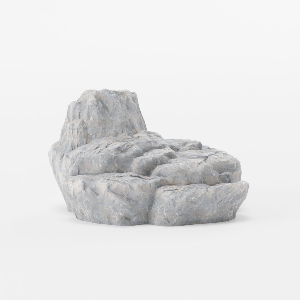 Rocky Boulder Group 2 | Environment Elements models | BlenderKit