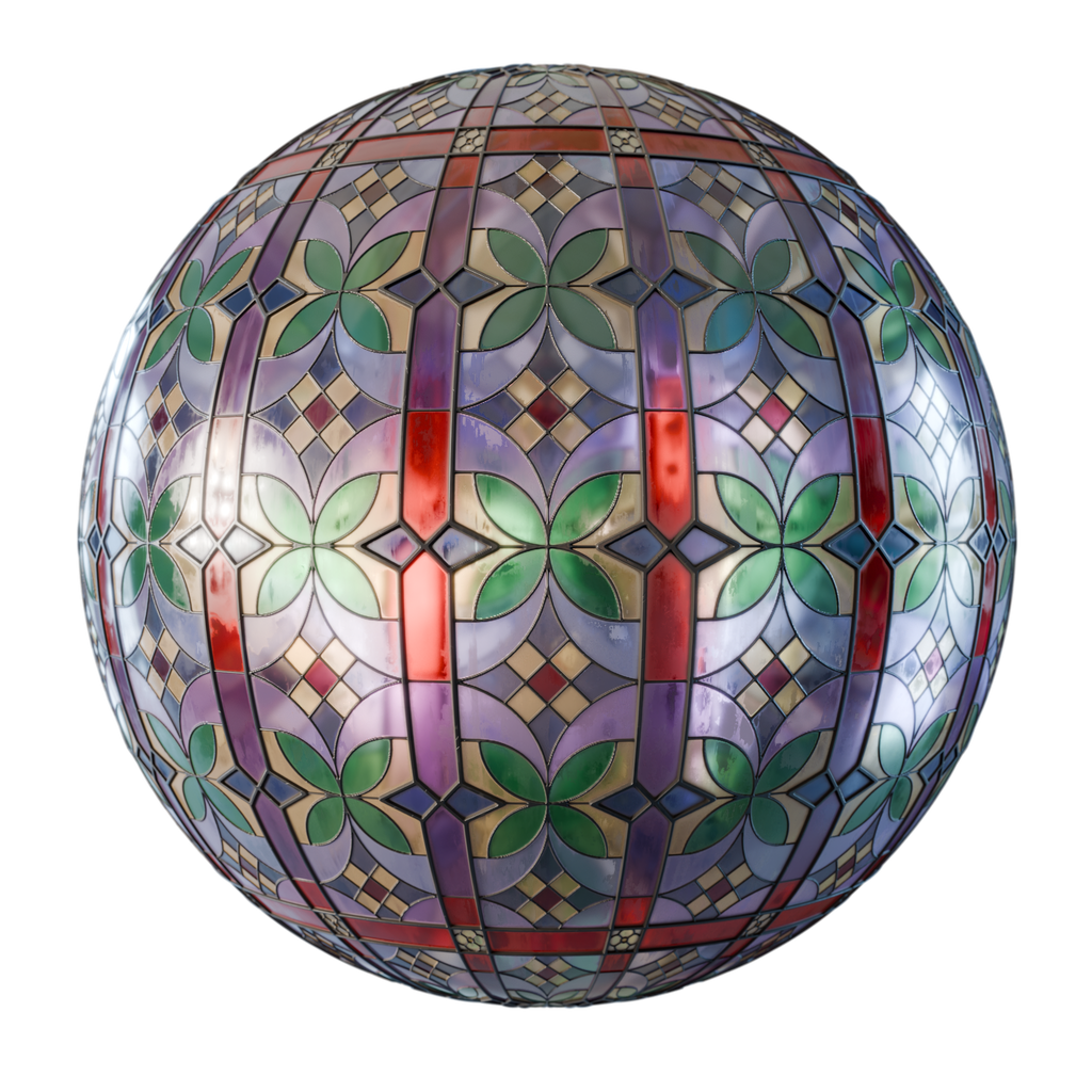 BlenderKit | Download the FREE Old Stained Glass Window material