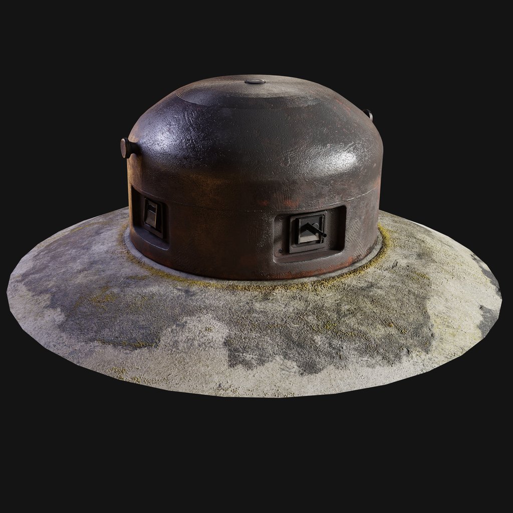 WW2 French Maginot Cloche Bunker Black | Historical Weapons models ...