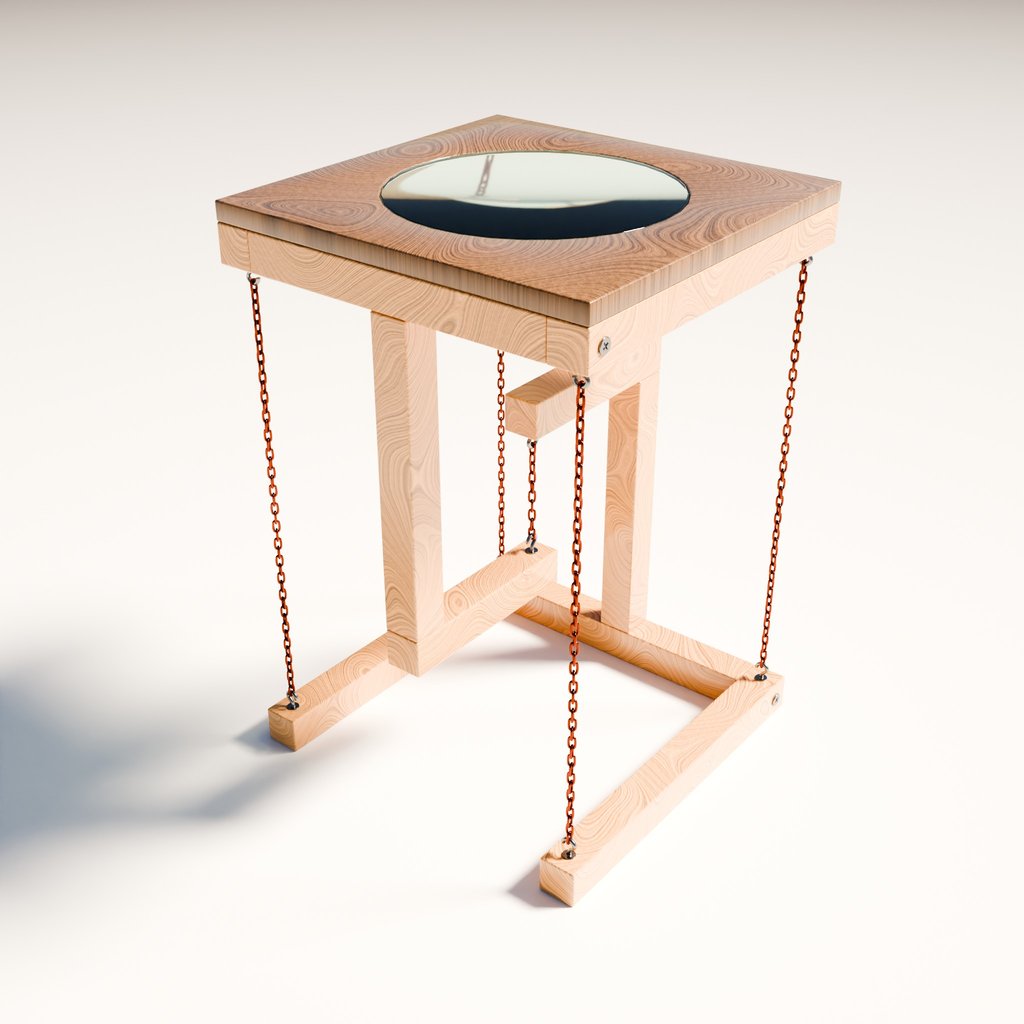 Tensegrity Floating Table | FREE Tables models | BlenderKit