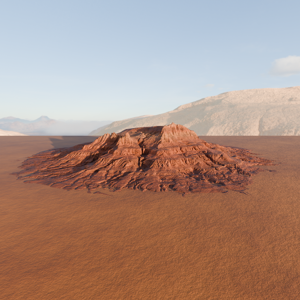 Mesa Cliff | Environment Elements models | BlenderKit