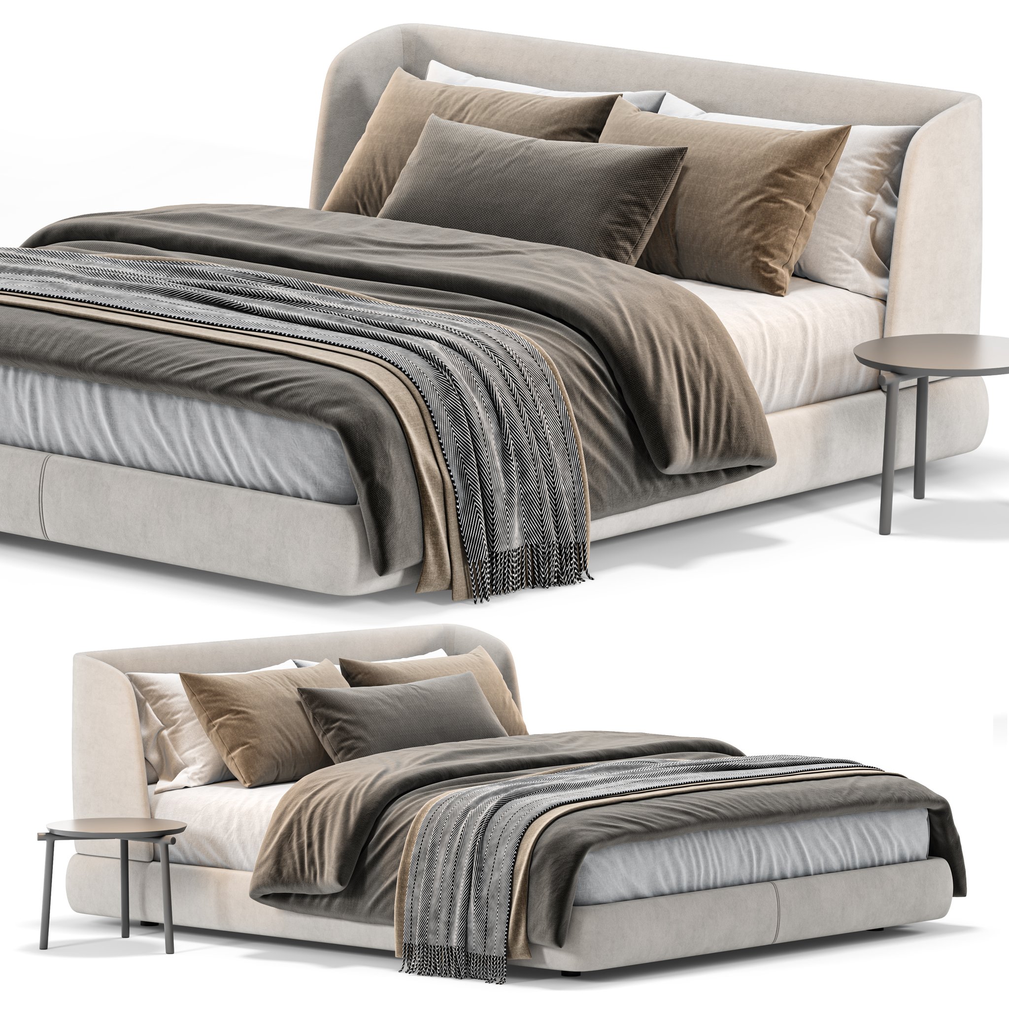 Bed MisuraEmme Virgin | Beds models | BlenderKit