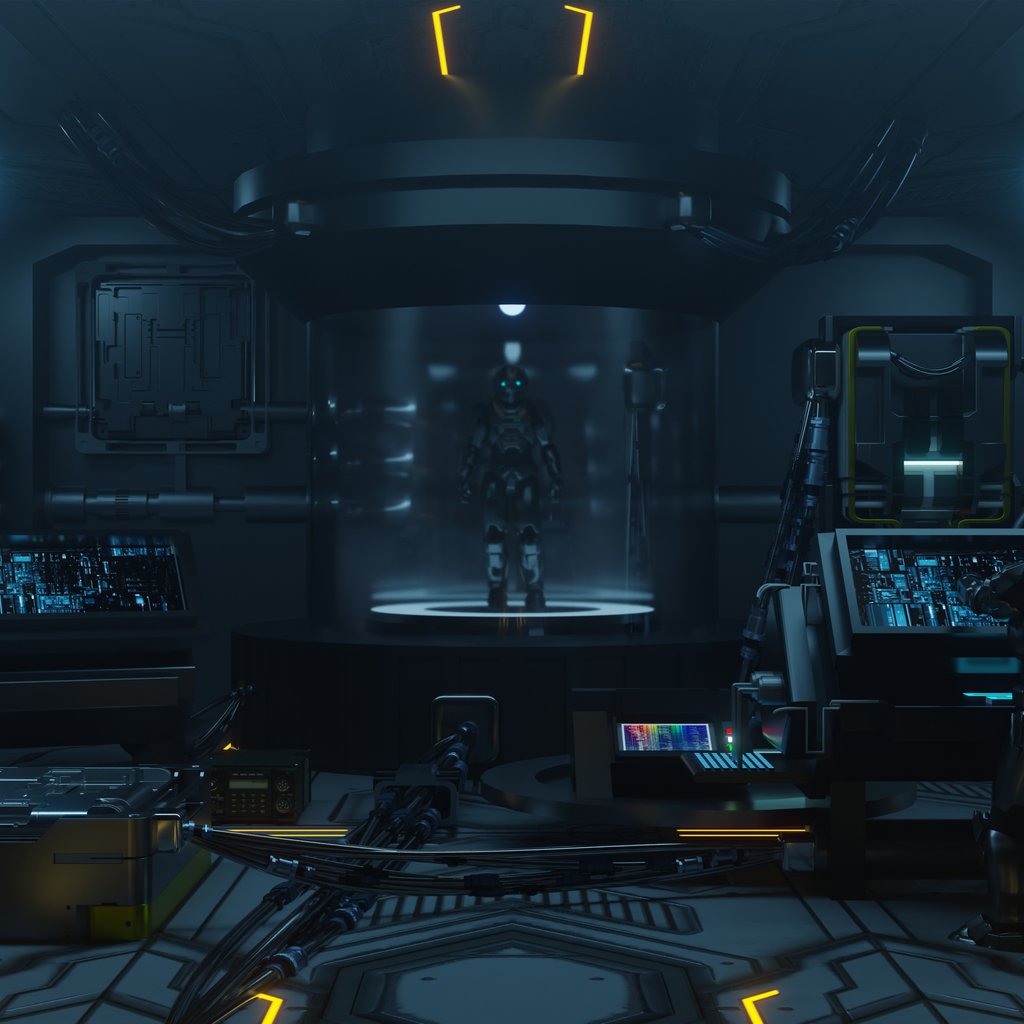 Sci fi lab | Sci-fi scenes | BlenderKit