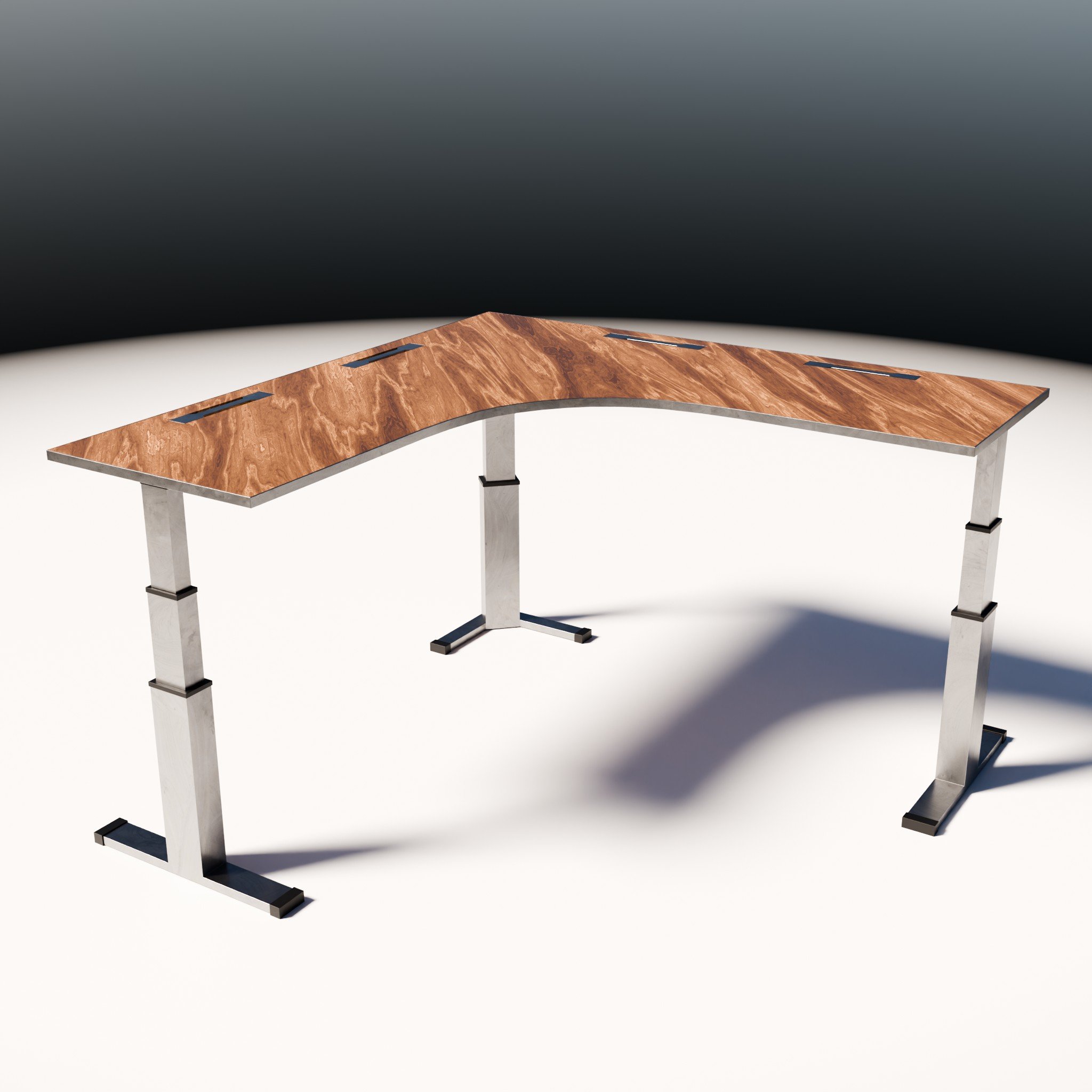 Height Adjustable Office Table | FREE Tables models | BlenderKit