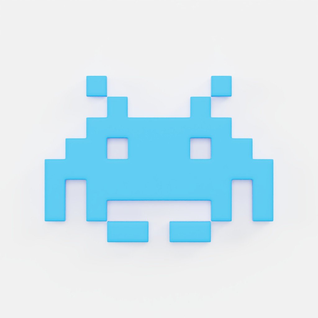 Space Invader Symbol | Miscellaneous models | BlenderKit