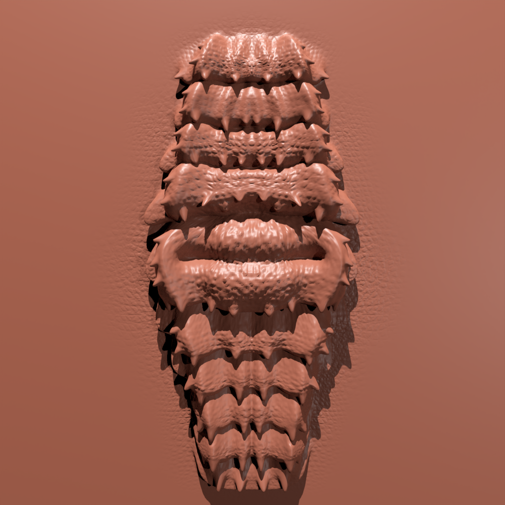 Detailed Dragon Belly | animal brushes | BlenderKit