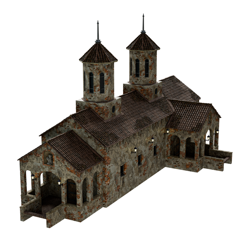 Medieval Temple | Historic Buildings models | BlenderKit