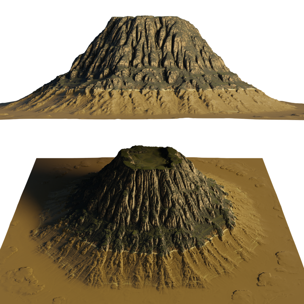 Island Volcano | FREE Terrains models | BlenderKit