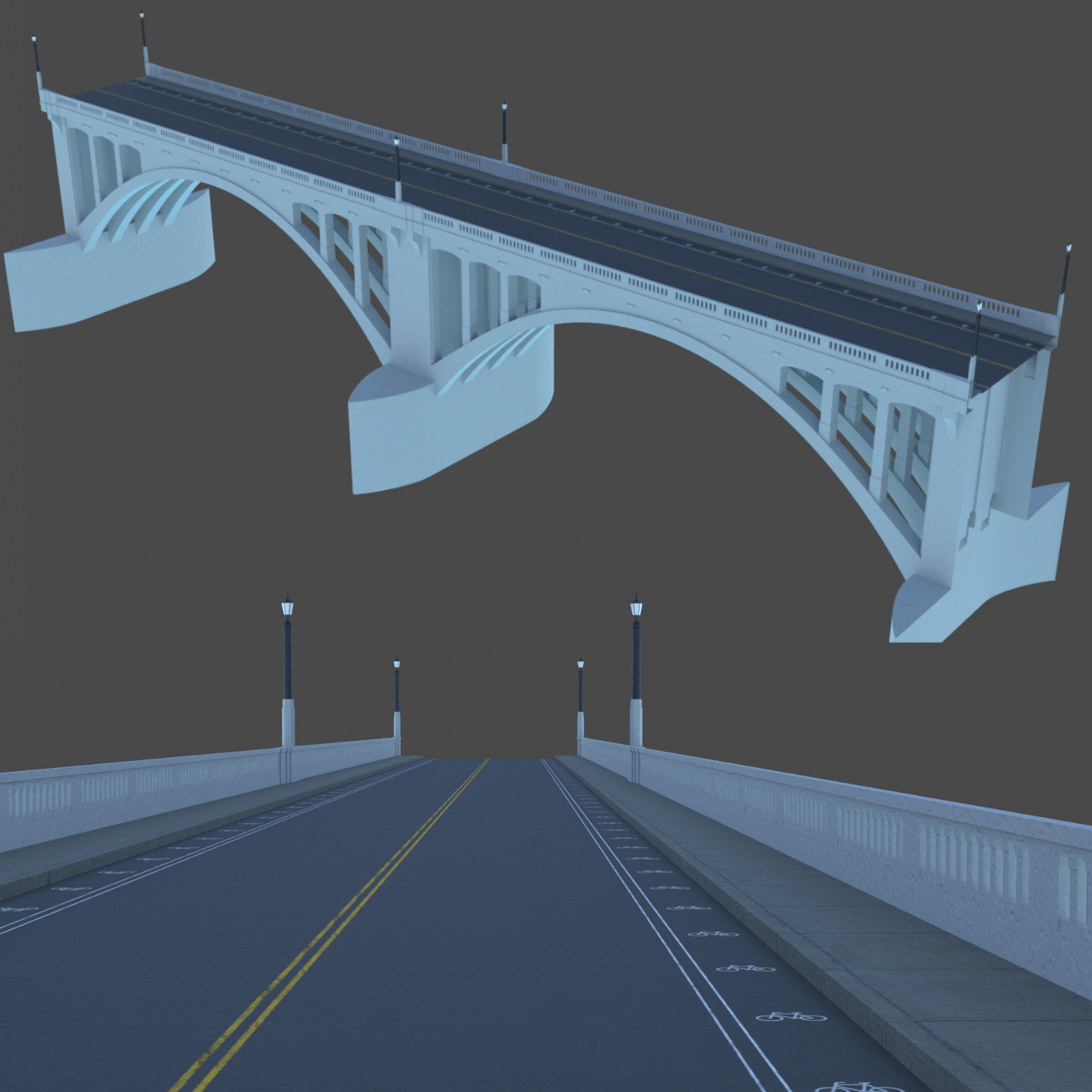 Road bridge | Architectural Structures models | BlenderKit