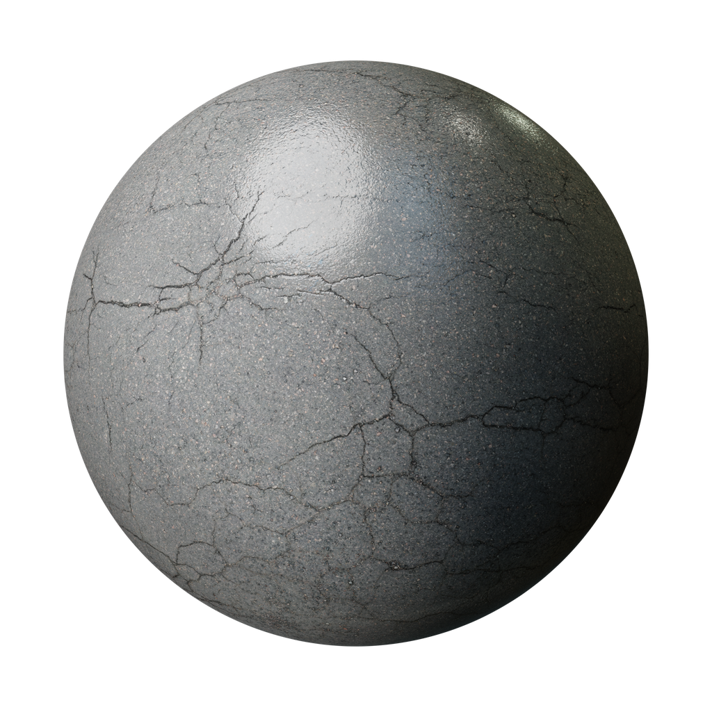 Cracked Asphalt | FREE asphalt materials | BlenderKit