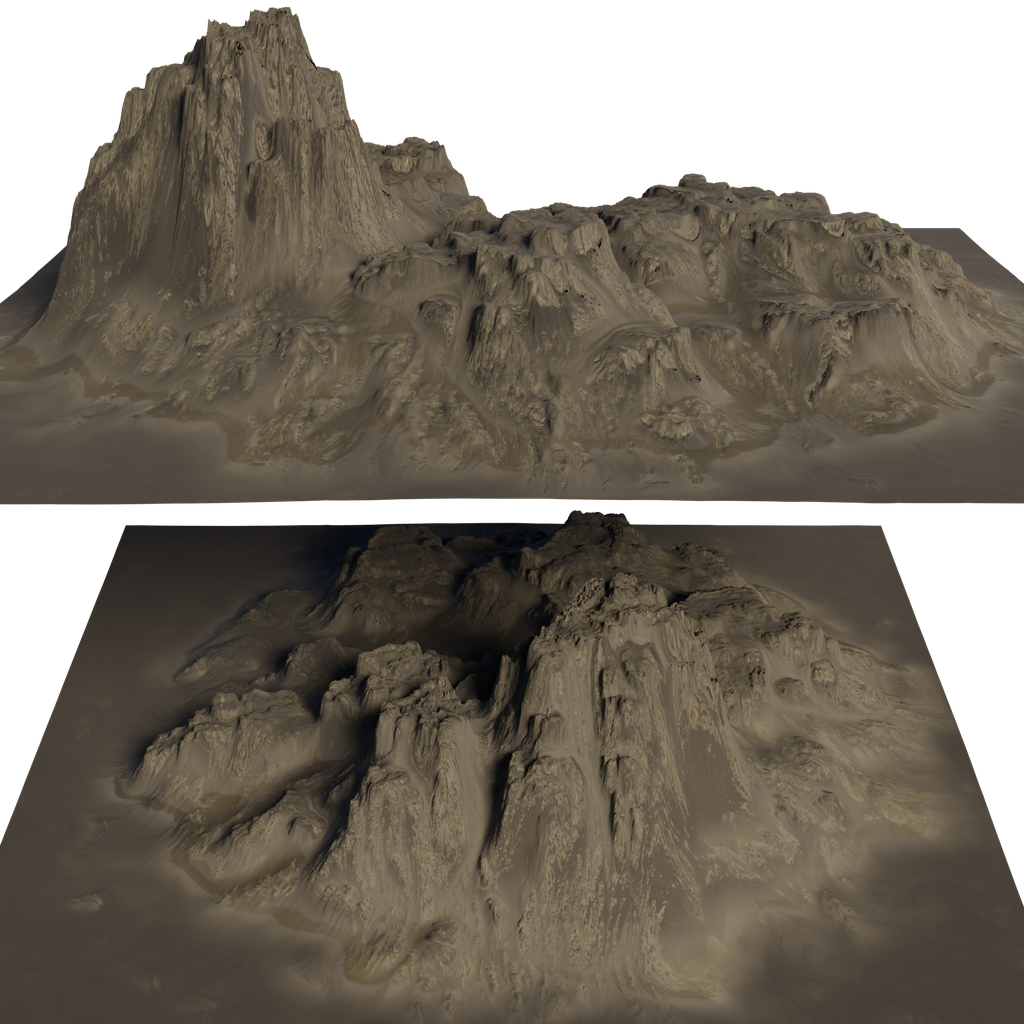 Islands Sediment Terrain | FREE Terrains models | BlenderKit