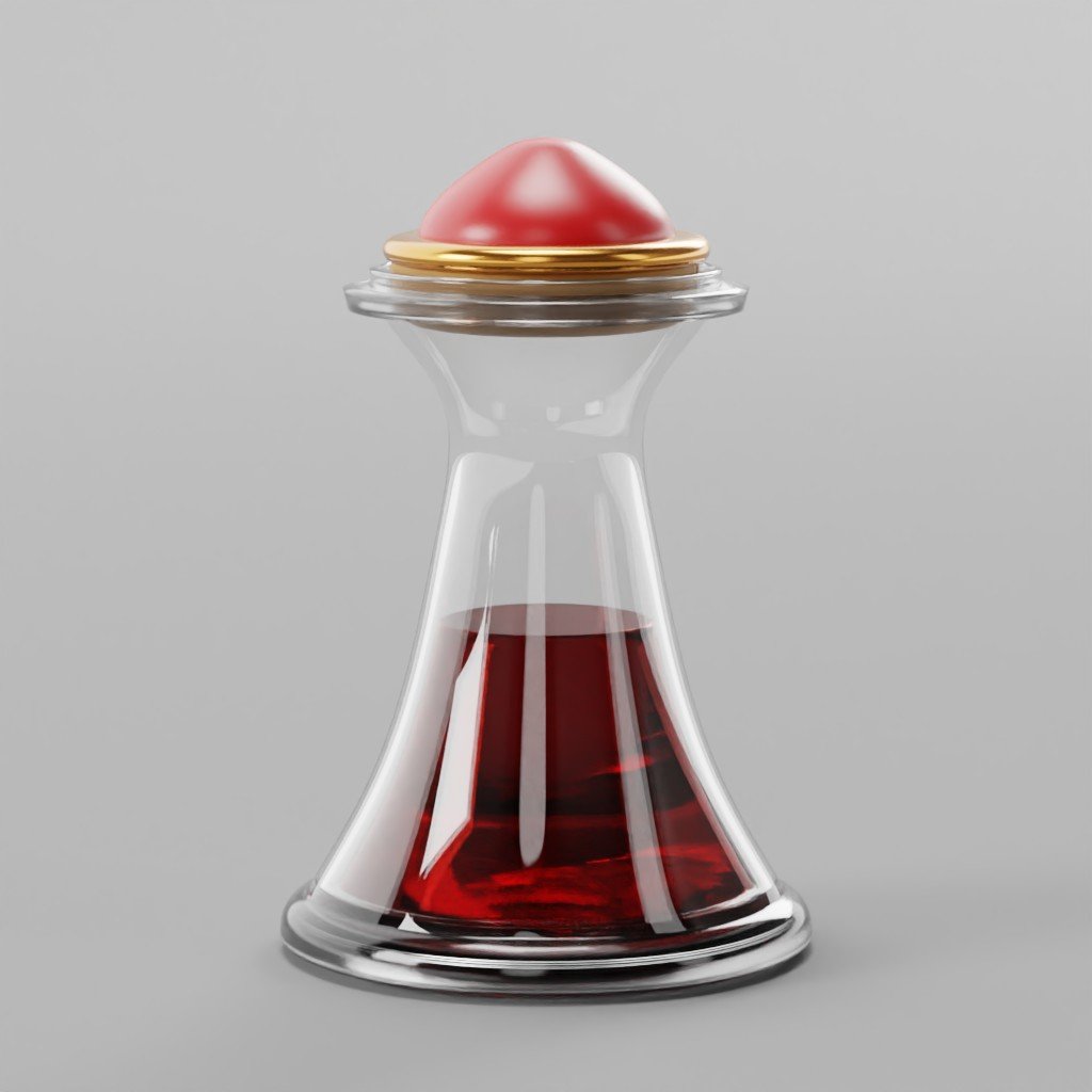 Flask | FREE 3D Beverage models | BlenderKit