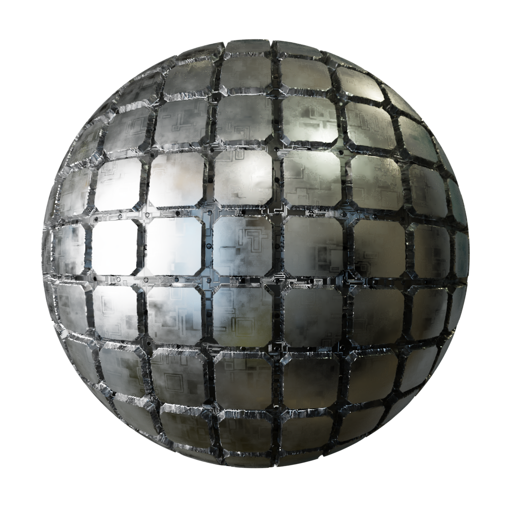 Procedural Sci Fi Metal Plating Free Metal Materials Blenderkit