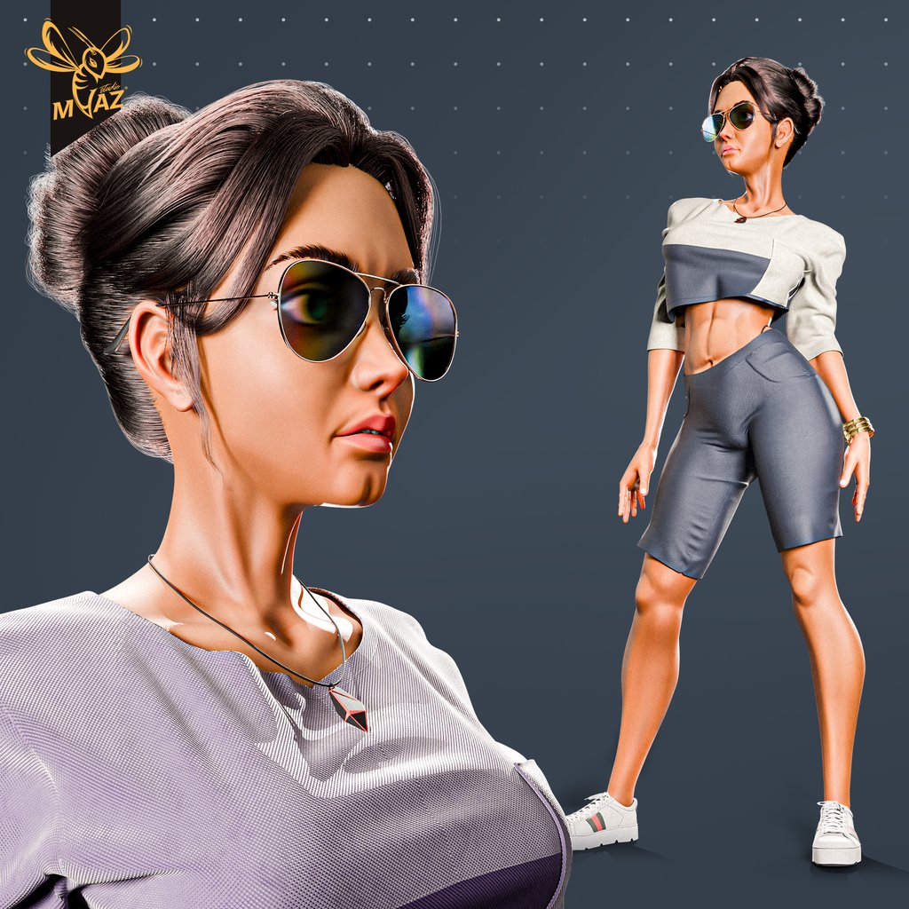 Shiro Anime Character | Women models | BlenderKit