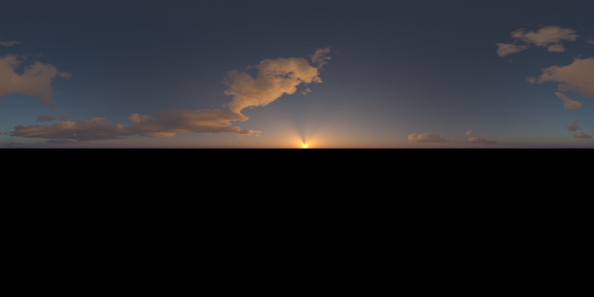 Sunset Sky Yellow | FREE Nature HDRis | BlenderKit