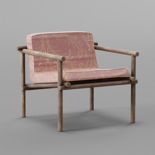 Small chair | Armchairs models | BlenderKit