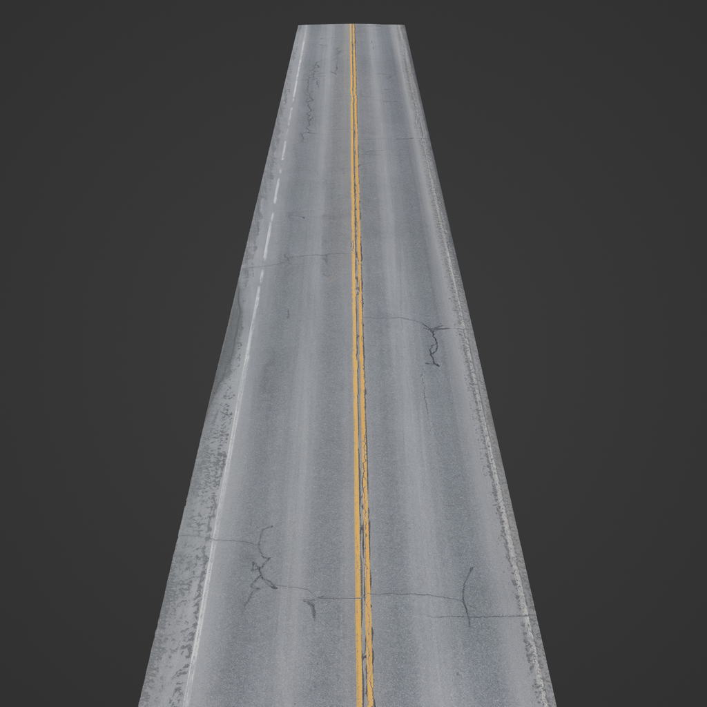 BlenderKit | Download the Road in Countryside Photoscan model