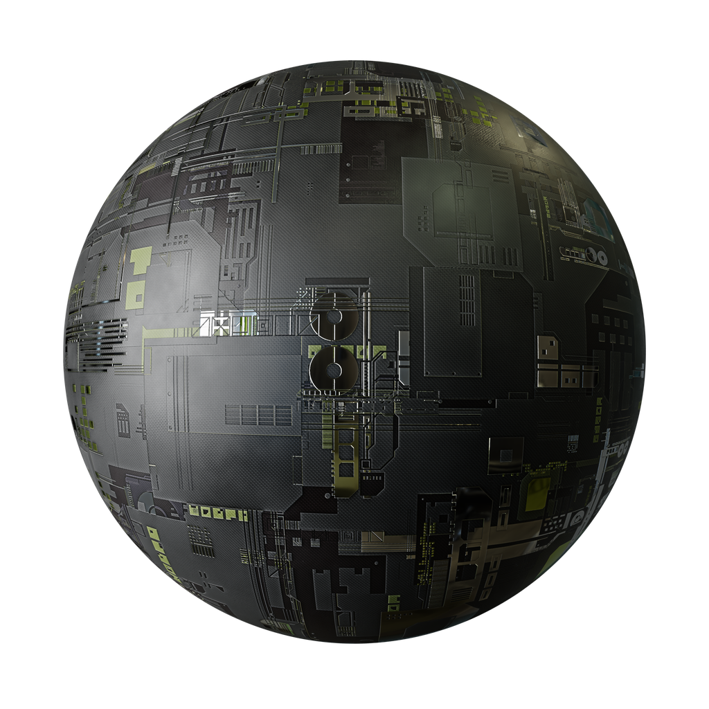 Computer Chip | FREE tech materials | BlenderKit