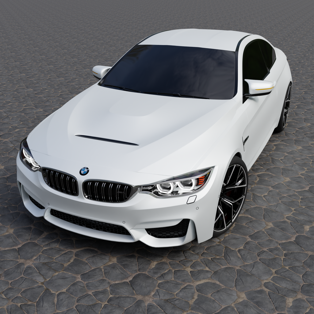 Bmw M4 CS(Rigged) | Luxury Cars models | BlenderKit