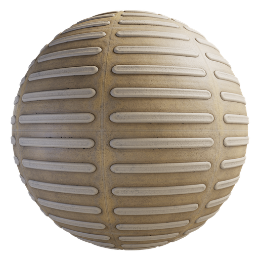 Tactile Blocks Rough Lines | FREE paving materials | BlenderKit