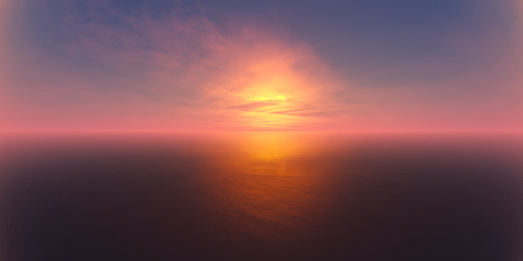 Colorful Sunset Sky Ocean | Nature HDRis | BlenderKit