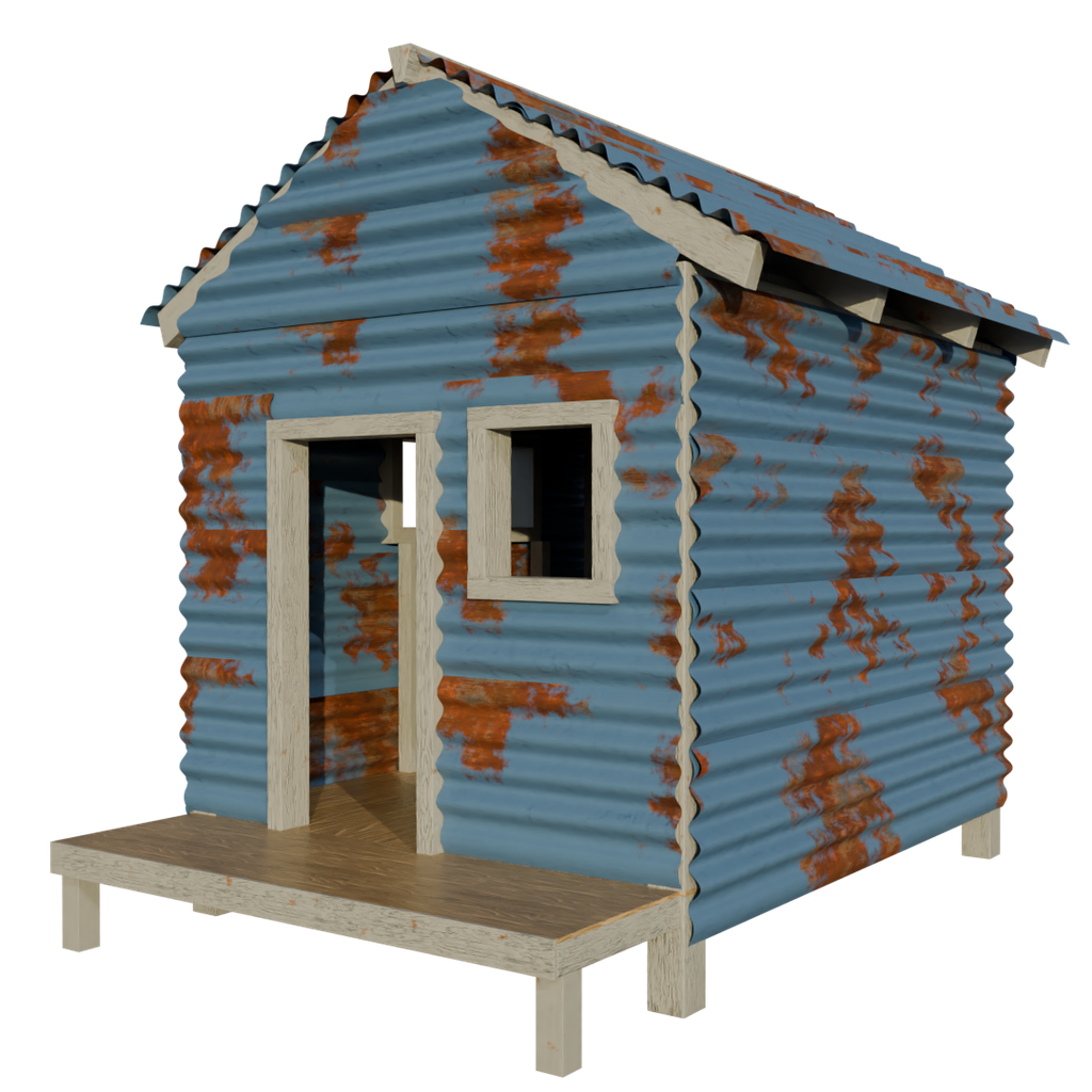 Shed 2 | FREE Private Buildings models | BlenderKit