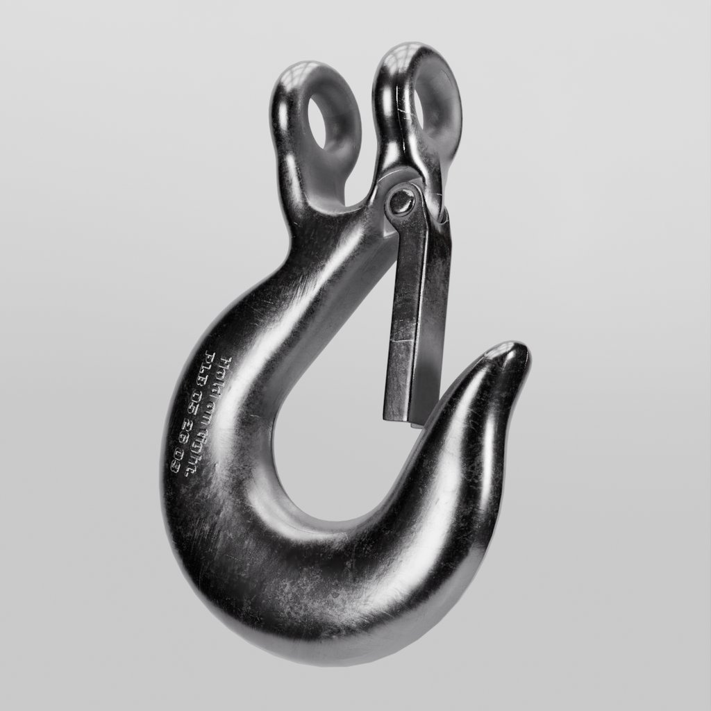 Tow Hook PL | FREE Industrial parts models | BlenderKit