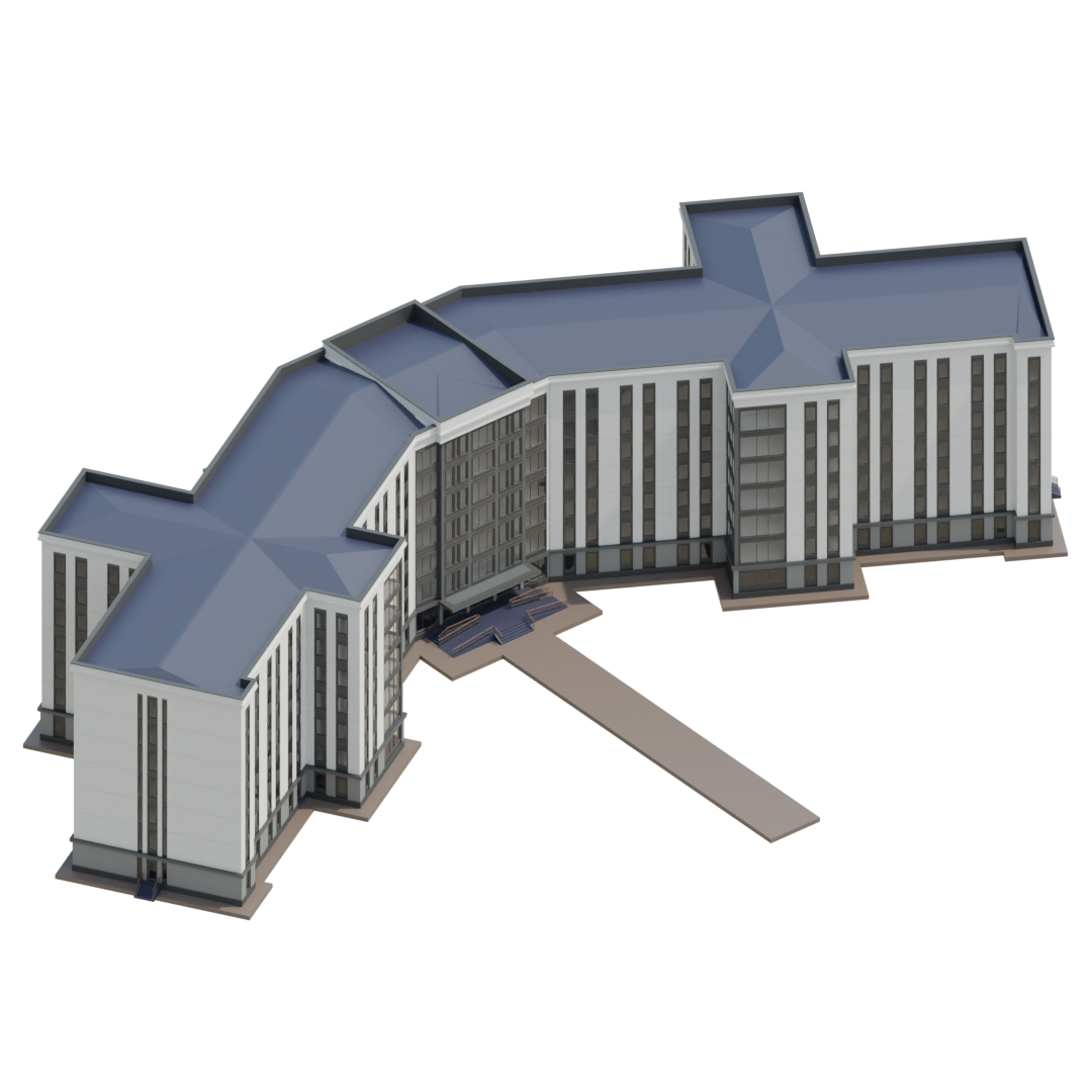 Educational Building | 3D Commercial models | BlenderKit