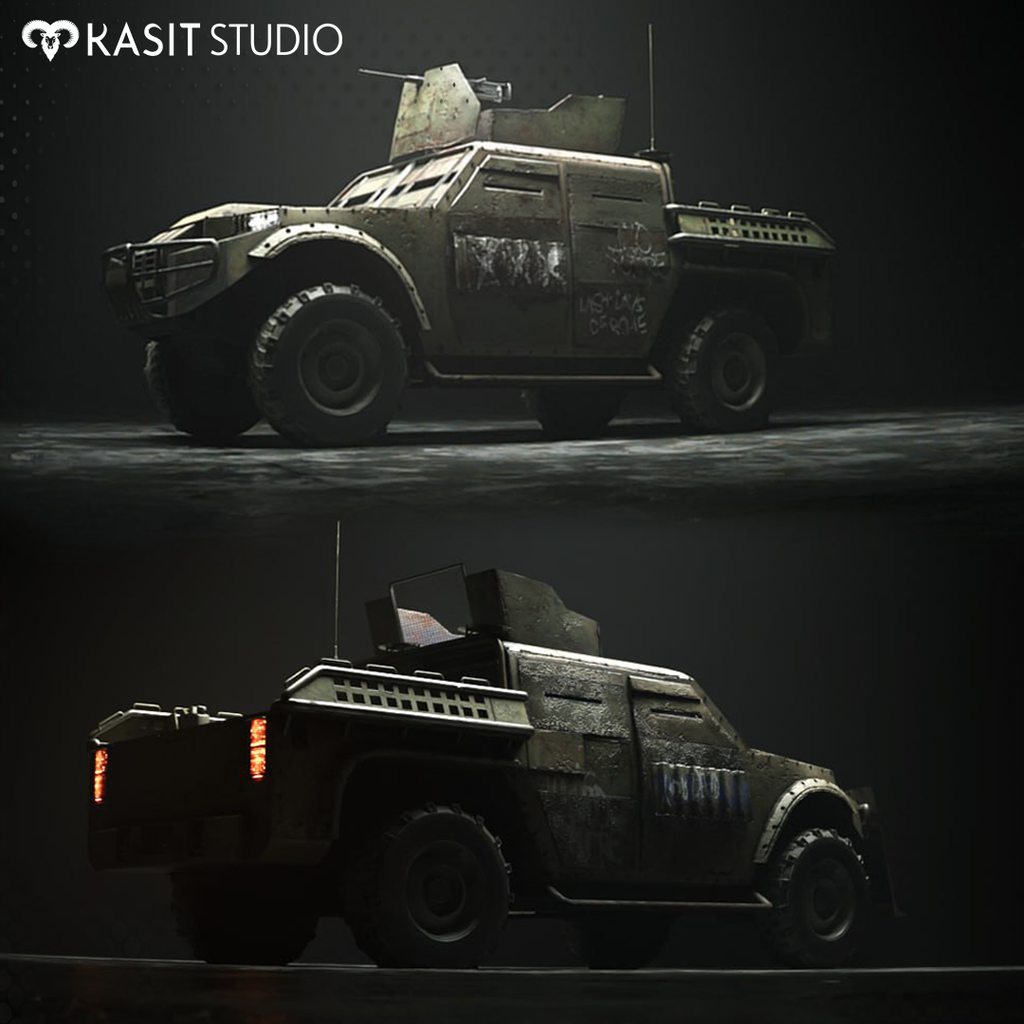 Military Armored Car | Modern Weapons models | BlenderKit