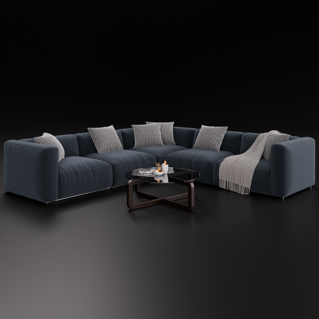 Sofa Shangai Sectional | Sofas models | BlenderKit