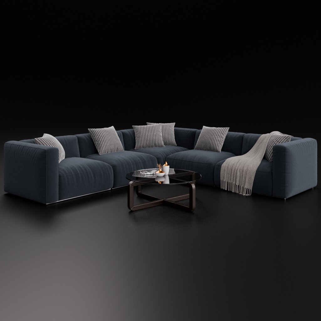 Sofa Shangai Sectional | Sofas models | BlenderKit