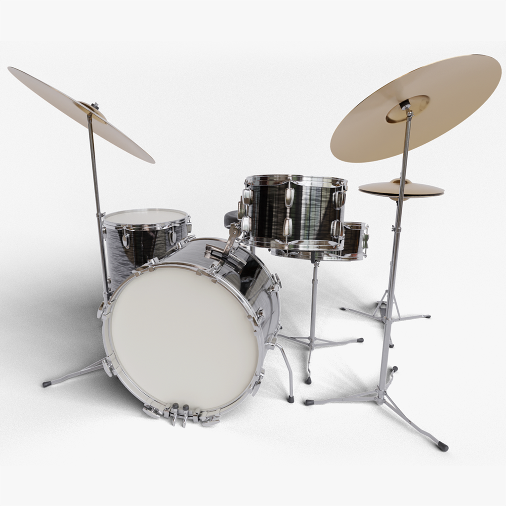 Ludwig Vintage Drum Kit | Musical Instruments models | BlenderKit