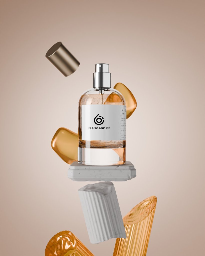 Perfume and Ambers | Mockup scenes | BlenderKit