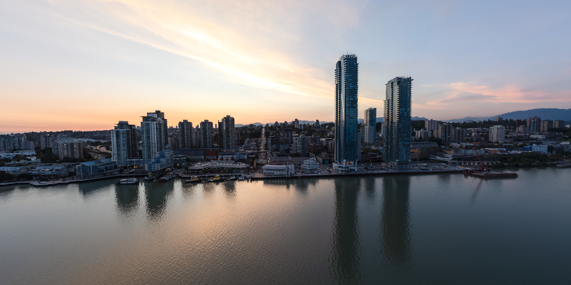 City at Twilight Sunset Aerial | Cityscapes HDRis | BlenderKit