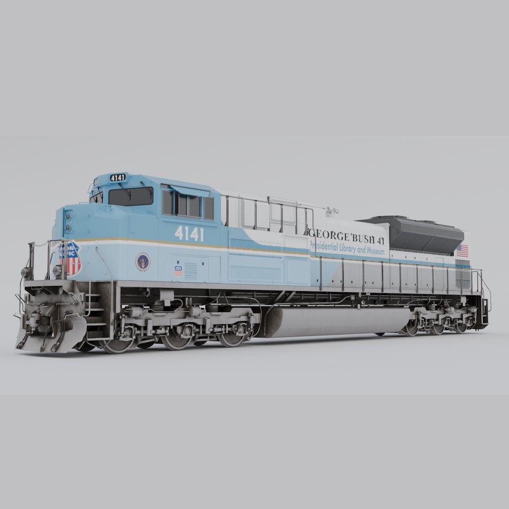 SD70 4141 George Bush | Cargos models | BlenderKit
