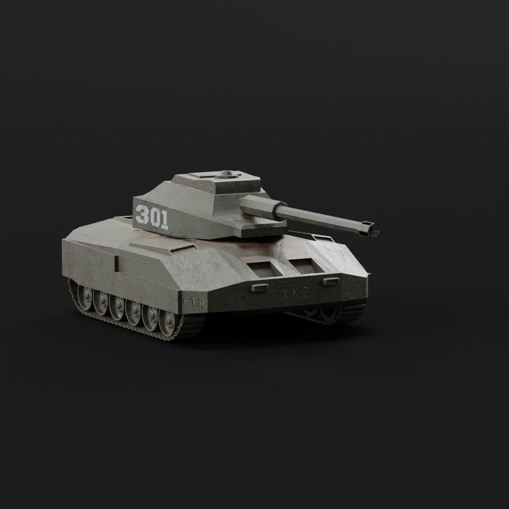 Lowpoly Tank | Military Vehicles models | BlenderKit