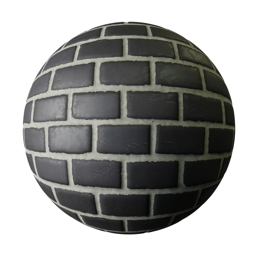 Black Brick Wall | FREE bricks materials | BlenderKit