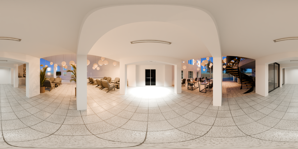 Public Hall Interior HDRi | FREE Interiors HDRis | BlenderKit
