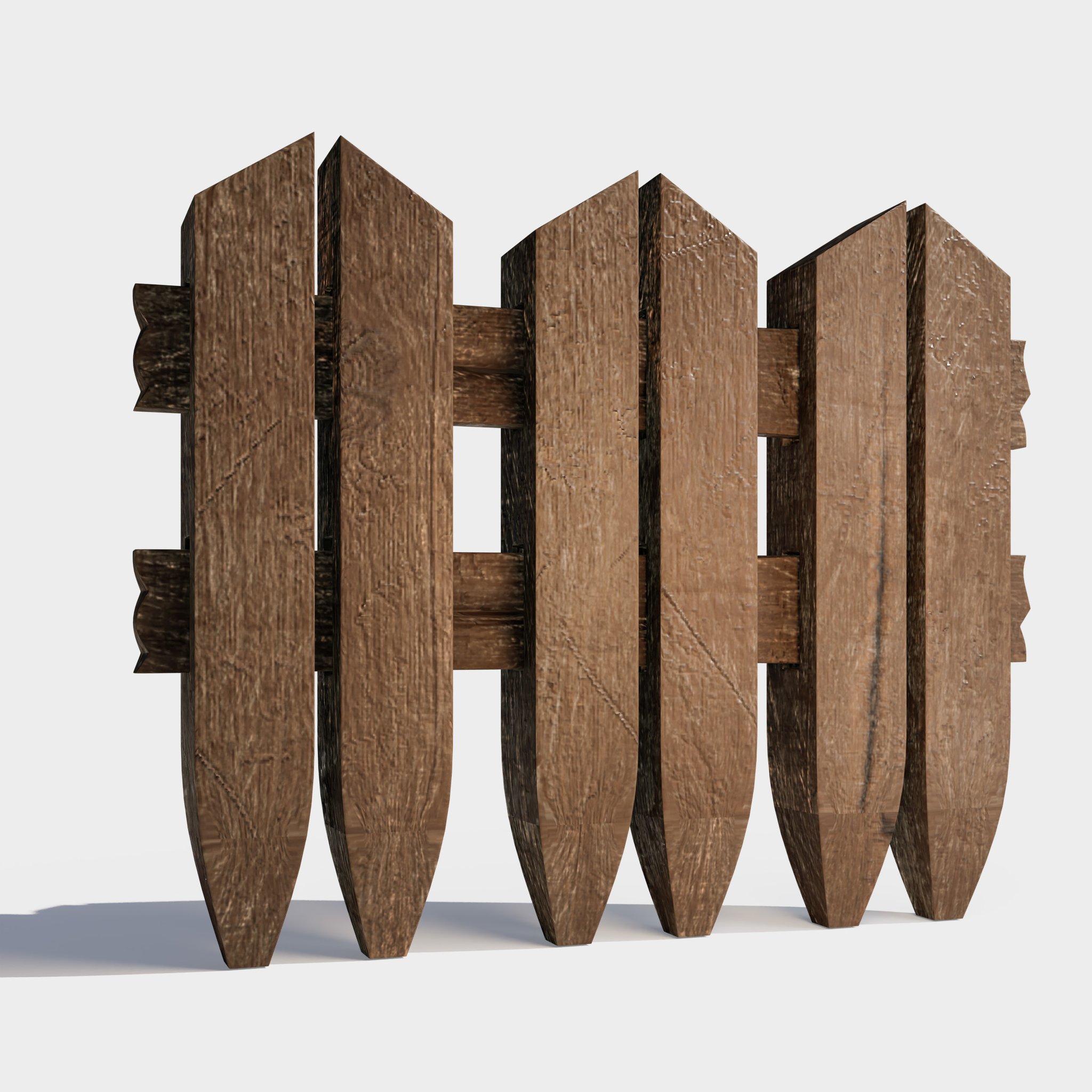 Wood Fence 5 | Fences models | BlenderKit