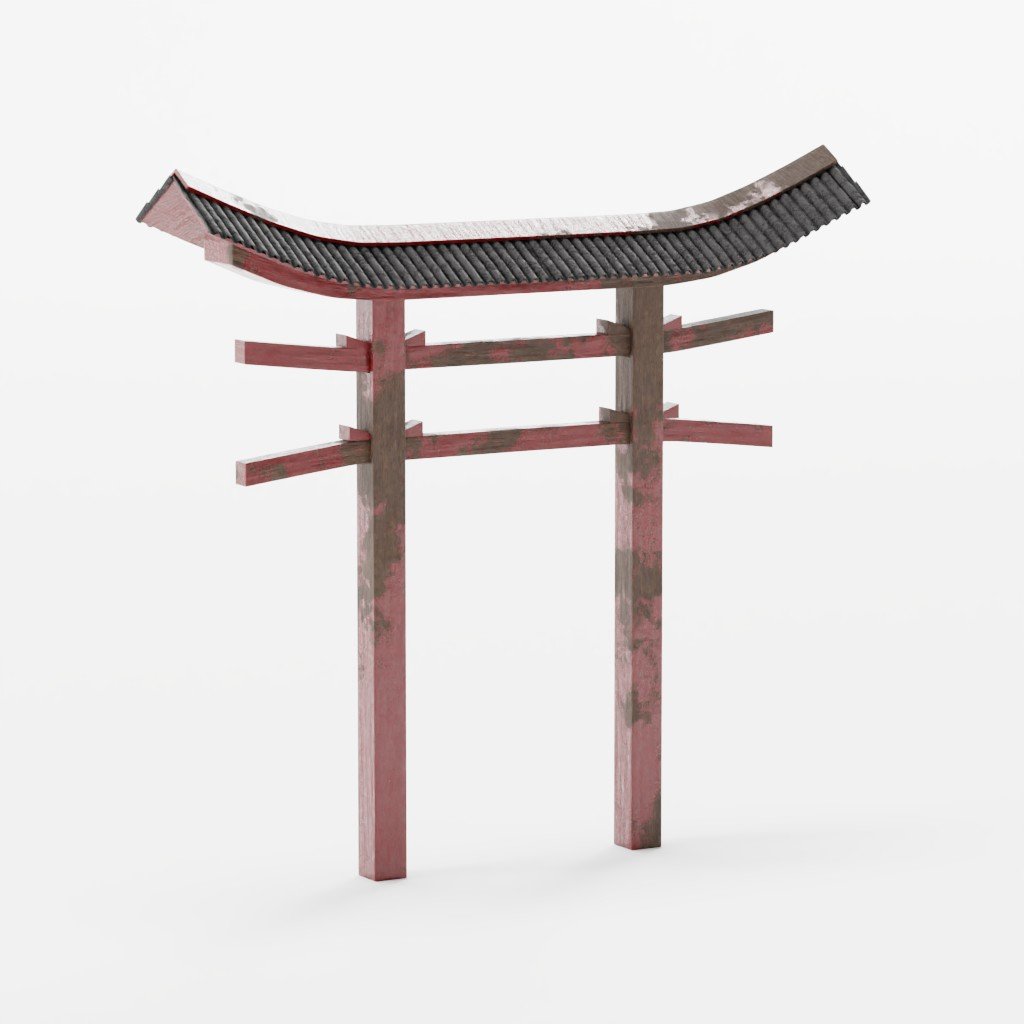 Torii One | FREE Architectural Structures models | BlenderKit