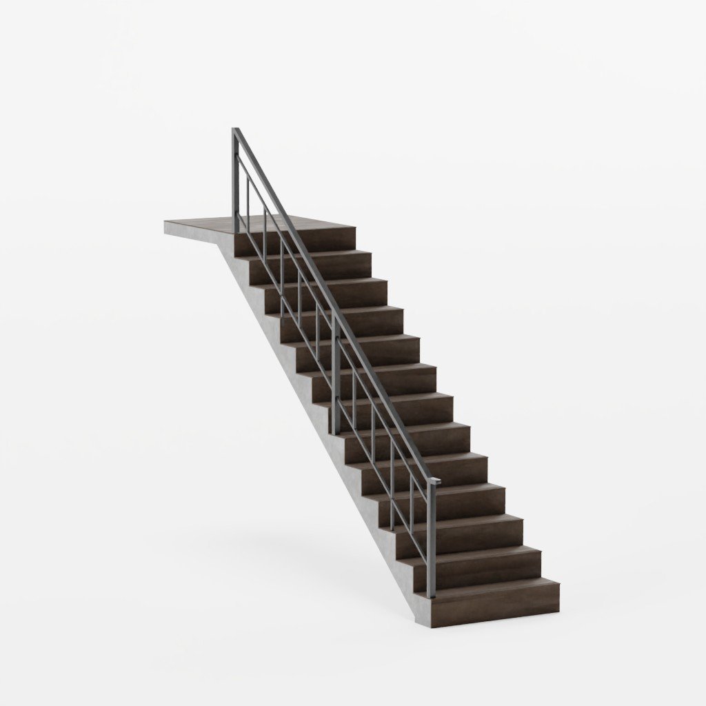 BlenderKit | Download the Stairs 5 model